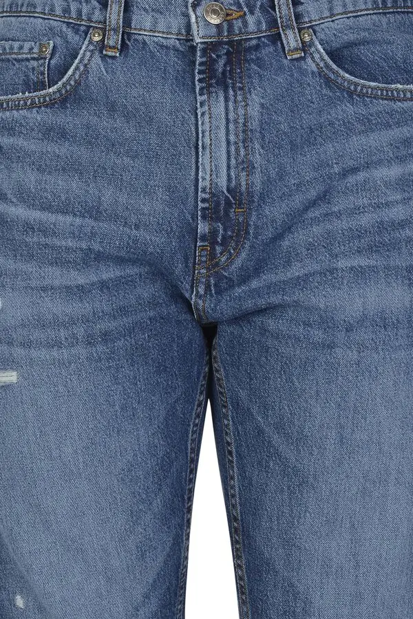 Hugo Boss Straight Leg Distressed Jeans