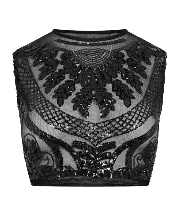 Norma Kamali Nk Sqn Crop Top
