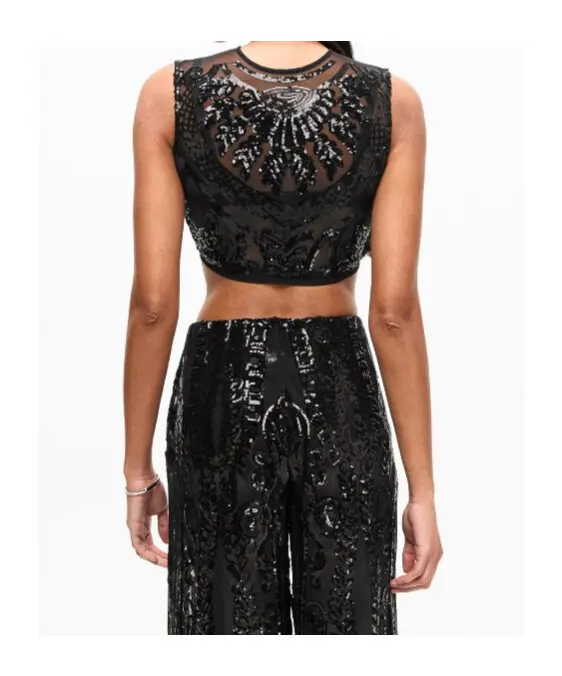 Norma Kamali Nk Sqn Crop Top