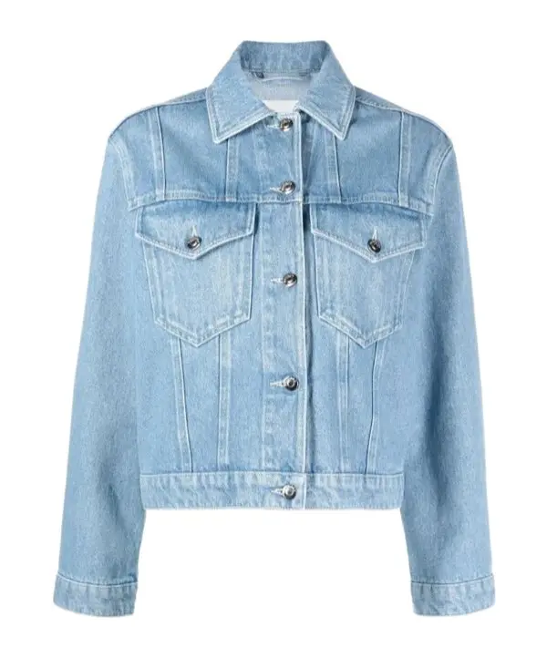 Nanushka Light Wash Denim Jacket