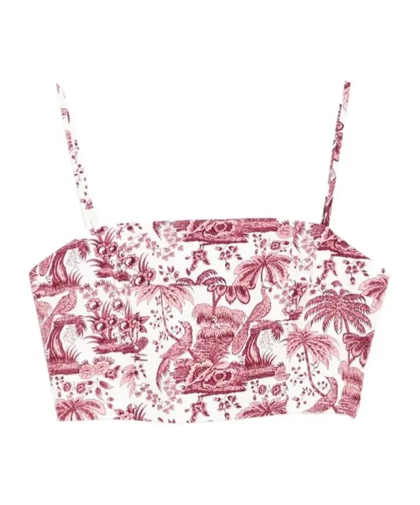 Staud Floral Printed Tank Top