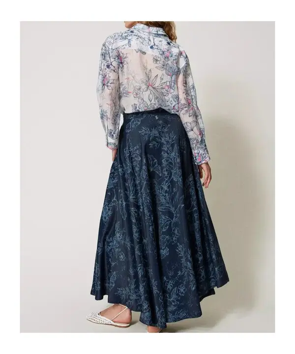 TWINSET X Myfo Denim Skirt