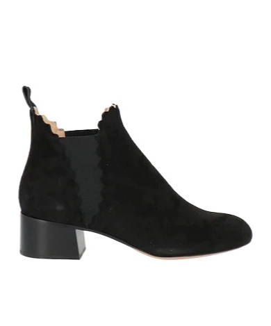 Chloé Suede Chelsea Boots - Black