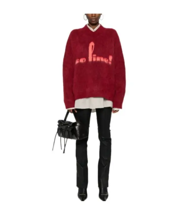 Martine Rose Brushed V-neck Sweater