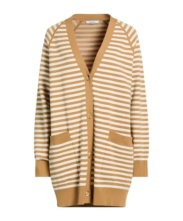Max Mara Classic Striped Knit Cardigan