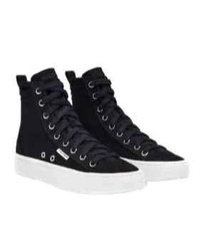 COURREGES Panelled Canvas Sneakers - Black