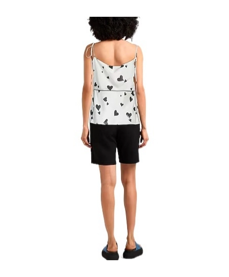 Marni Sleeveless Cami Top With Heart Print