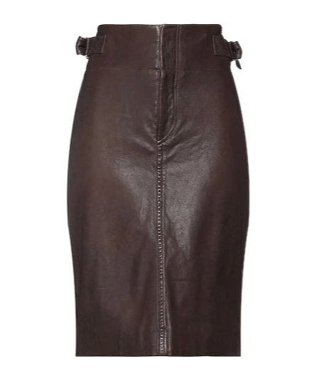 Isabel Marant Étoile Leather Buckle Pencil Skirt