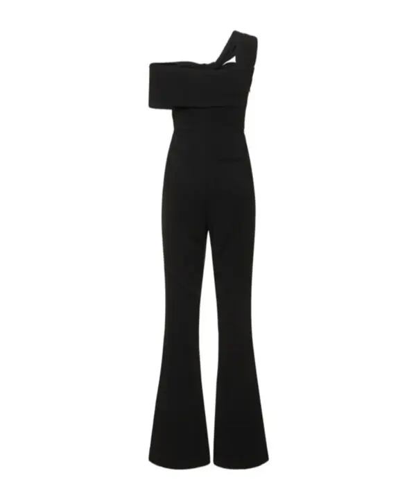 Roland Mouret Asymmetrical Stretch Viscose Cady Jumpsuit