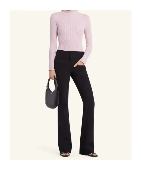 COURREGES Ribbed Jumper - Light Pink