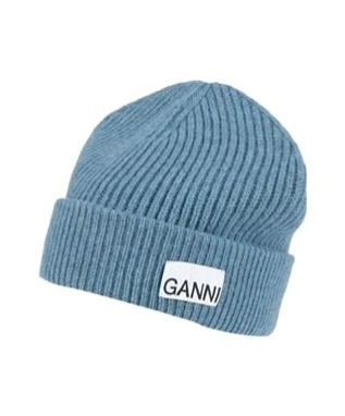 GANNI Minimalist Knitted Beanie