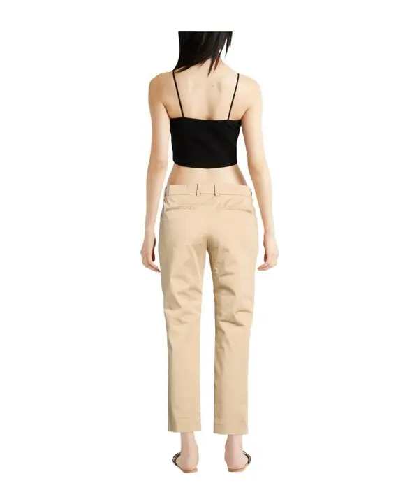 Tory Burch Plain Colour Casual Trousers
