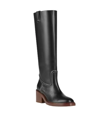 Chloé Solid Color Comfortable Leather Boots