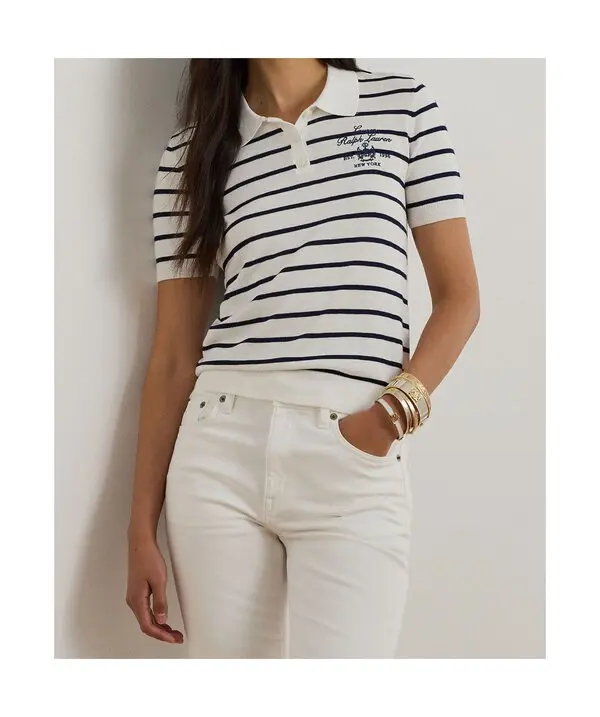 Ralph Lauren Short Sleeved Striped Polo Shirt