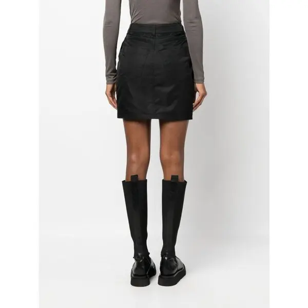 Nanushka High Waisted Straight Hem Mini Skirt