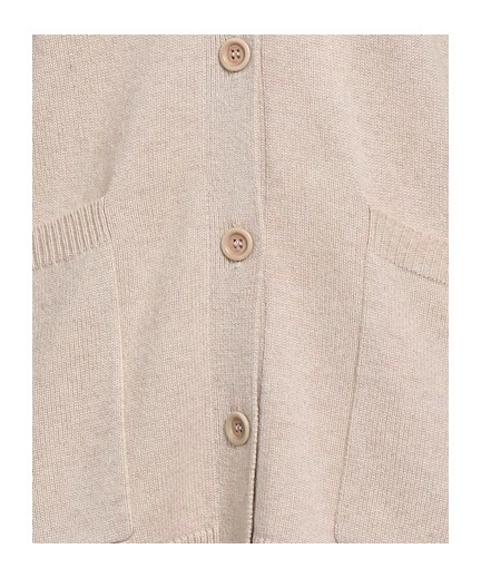 Max Mara Solid Wool Cardigan With Sequins