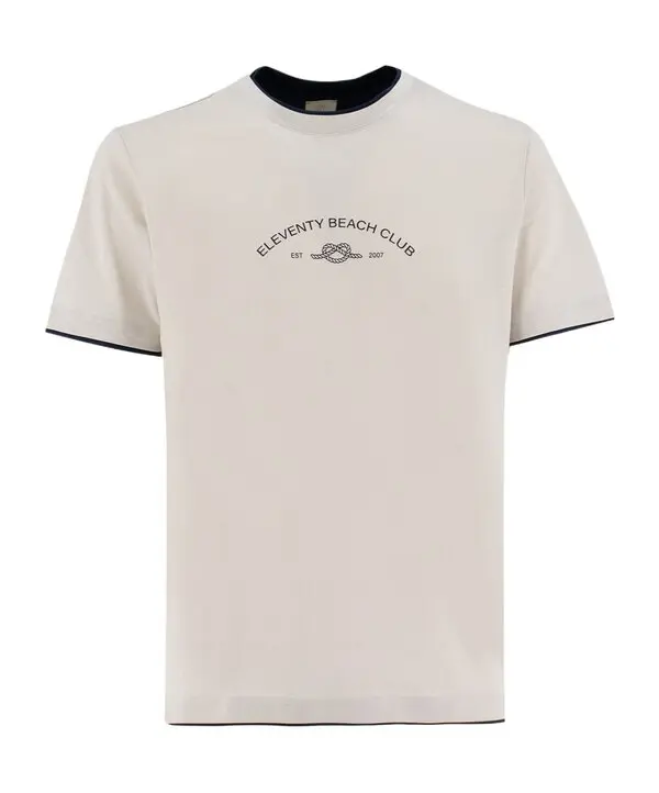 Eleventy Logo-print T-shirt