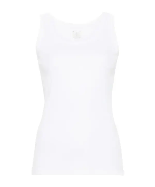 Eleventy Fine-ribbed Scoop Neck Tank Top