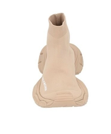 Balenciaga Solid Color Knit Sock Chunky Sole Dad Sneakers