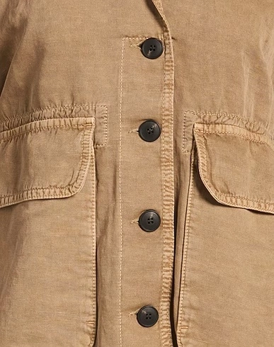 MAXCO. Max&co. Gabardine Plain Long-sleeve Jacket