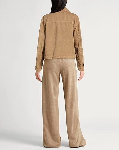 MAXCO. Max&co. Gabardine Plain Long-sleeve Jacket
