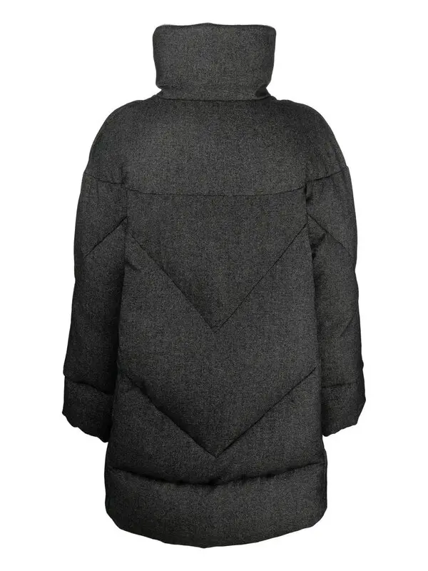 Eleventy High Neck Quilted Coat