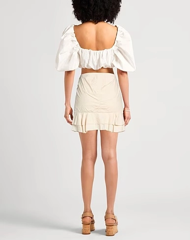 Isabel Marant Étoile Solid Color Pleated Midi Skirt
