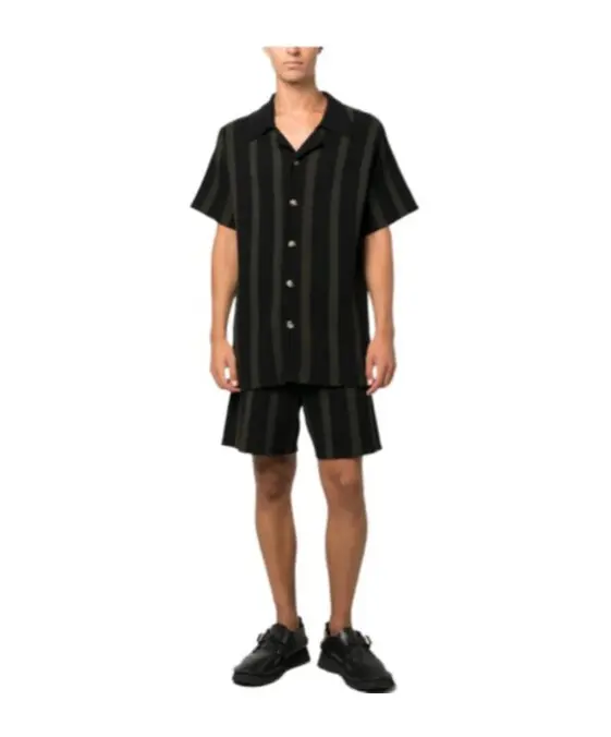 Nanushka Almar Striped Terry-cloth Shirt