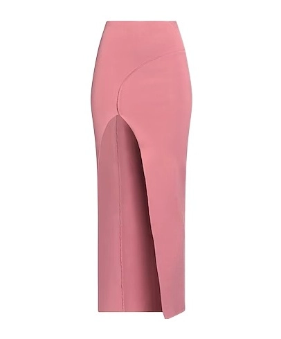 Rick Owens Slim-fit Solid Skirt With Front Slit