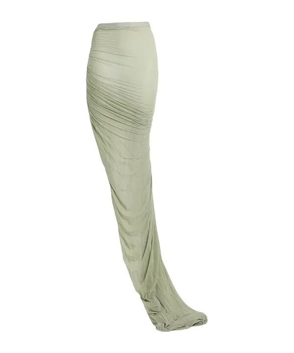 Rick Owens Minimalist Solid-color Knit Bodycon Skirt