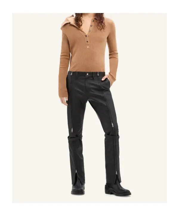 COURREGES Button-fastening Cotton-blend Jumper