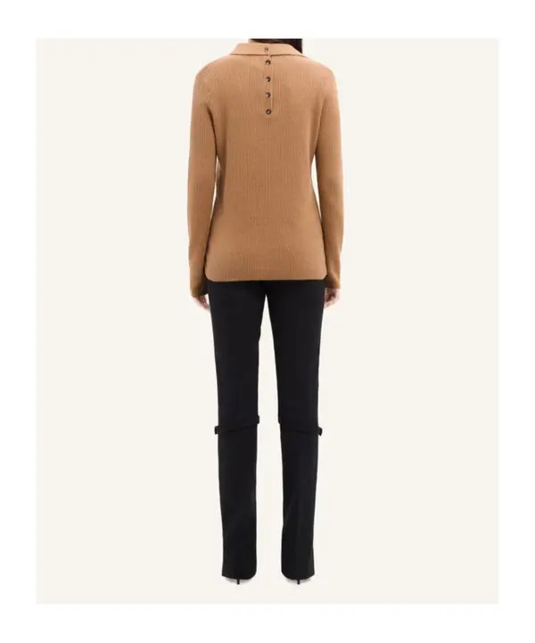 COURREGES Button-fastening Cotton-blend Jumper