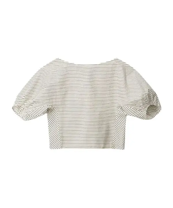 Staud Didi Top With Horizontal Stripes