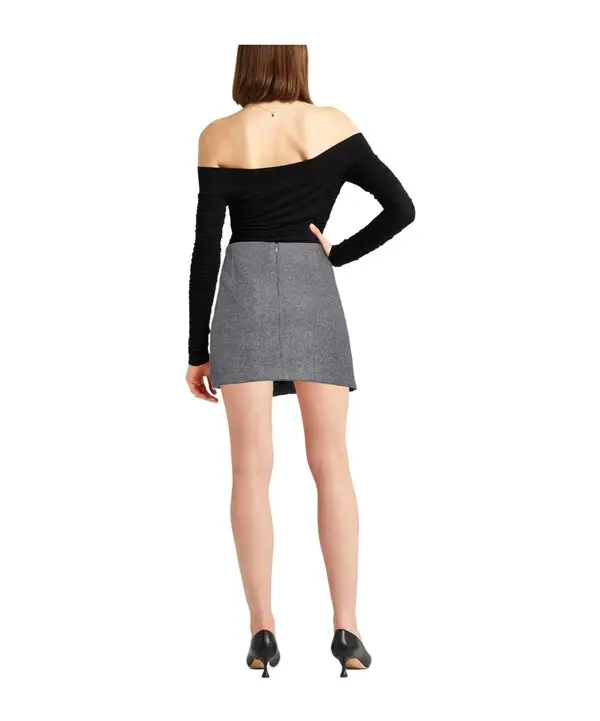 Sportmax Solid-color Wool A-line Skirt