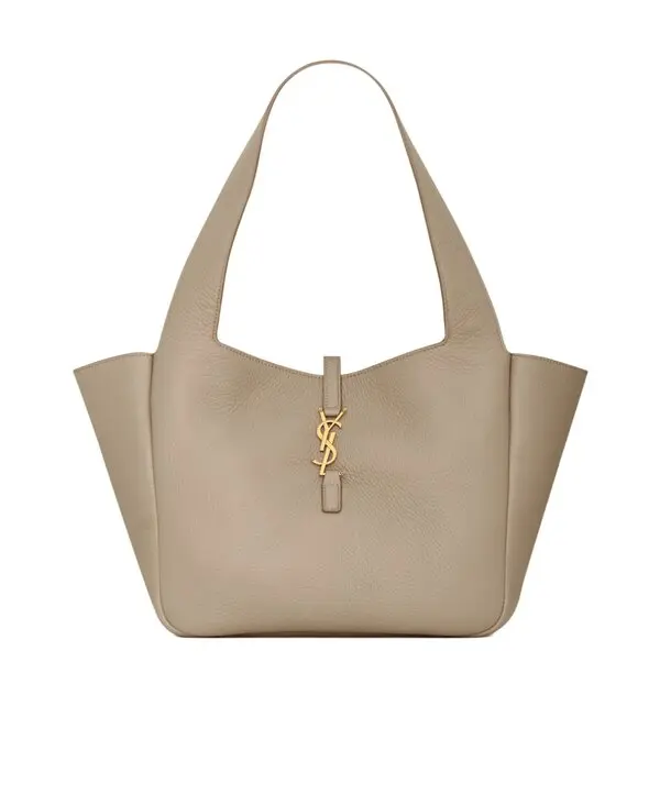 Saint Laurent Le 5 À 7 Small Bea Grain Leather Handbag - Light Cumin