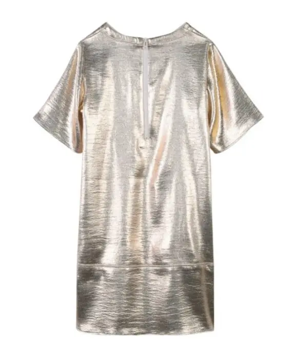 Zadig&Voltaire Metallic Short Sleeve Dress