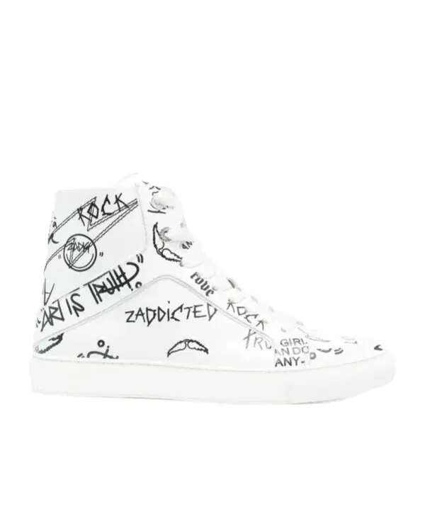 Zadig&Voltaire High Flash High-top Leather Sneakers
