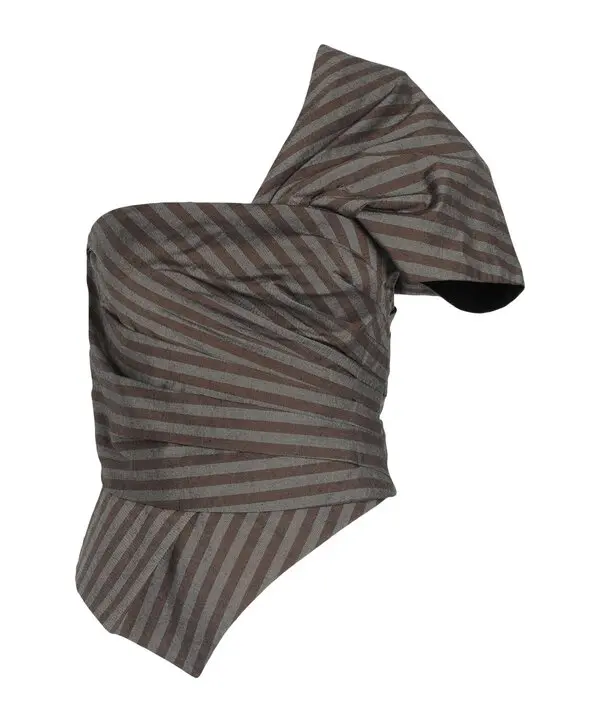 Tory Burch Striped One-shoulder Top