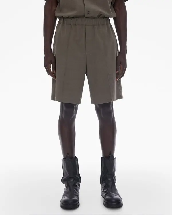 Helmut Lang Pintucked Elasticated Bermuda Shorts