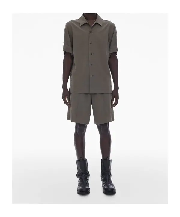 Helmut Lang Pintucked Elasticated Bermuda Shorts