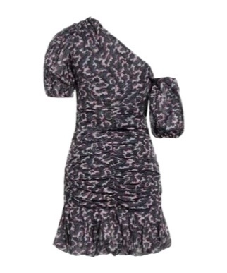 Isabel Marant Étoile Floral Print One-shoulder Mini Dress