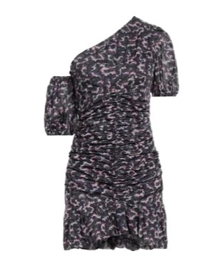 Isabel Marant Étoile Floral Print One-shoulder Mini Dress