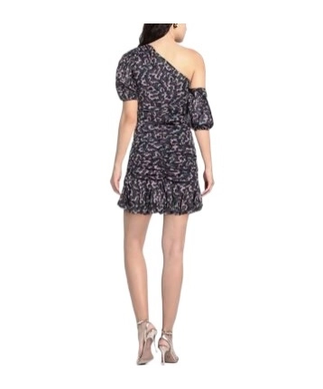 Isabel Marant Étoile Floral Print One-shoulder Mini Dress