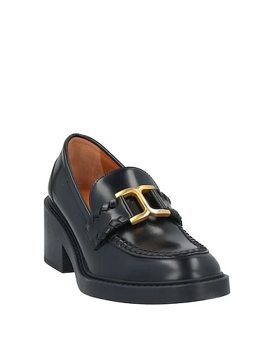 Chloé Leather Loafers With Embellished Logo