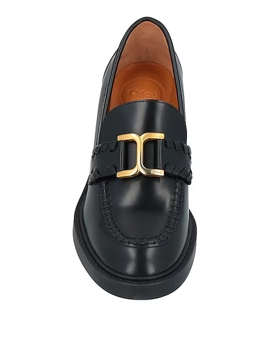 Chloé Leather Loafers With Embellished Logo