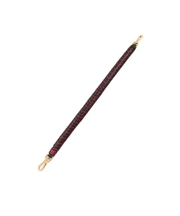 Loewe Arrow Weave Leather Belt - Black/multicolor