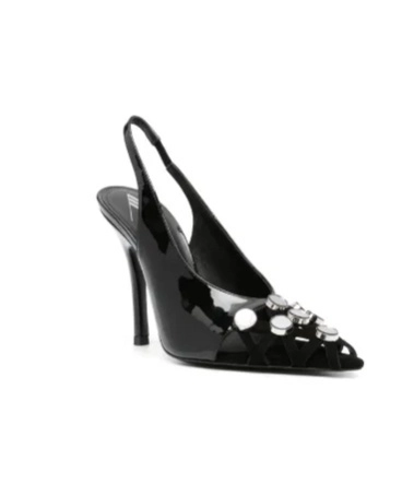 Attico 110mm Fiona Pumps With Rivet Embellishments