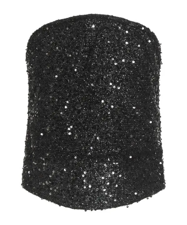Isabel Marant Étoile Sleeveless Sequined Off-shoulder Top