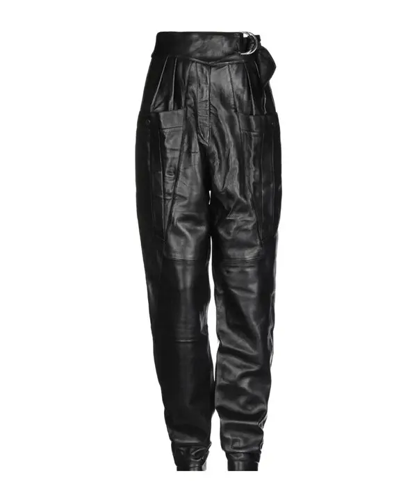 Isabel Marant Étoile Plain Colour Leather Trousers