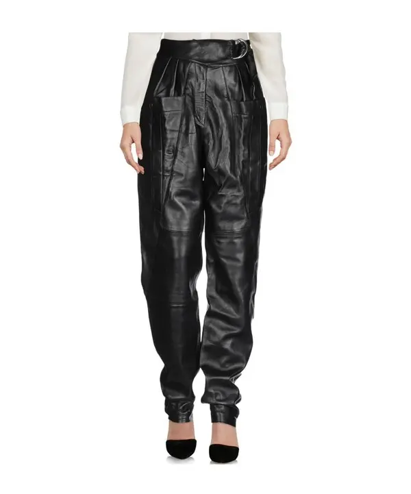 Isabel Marant Étoile Plain Colour Leather Trousers